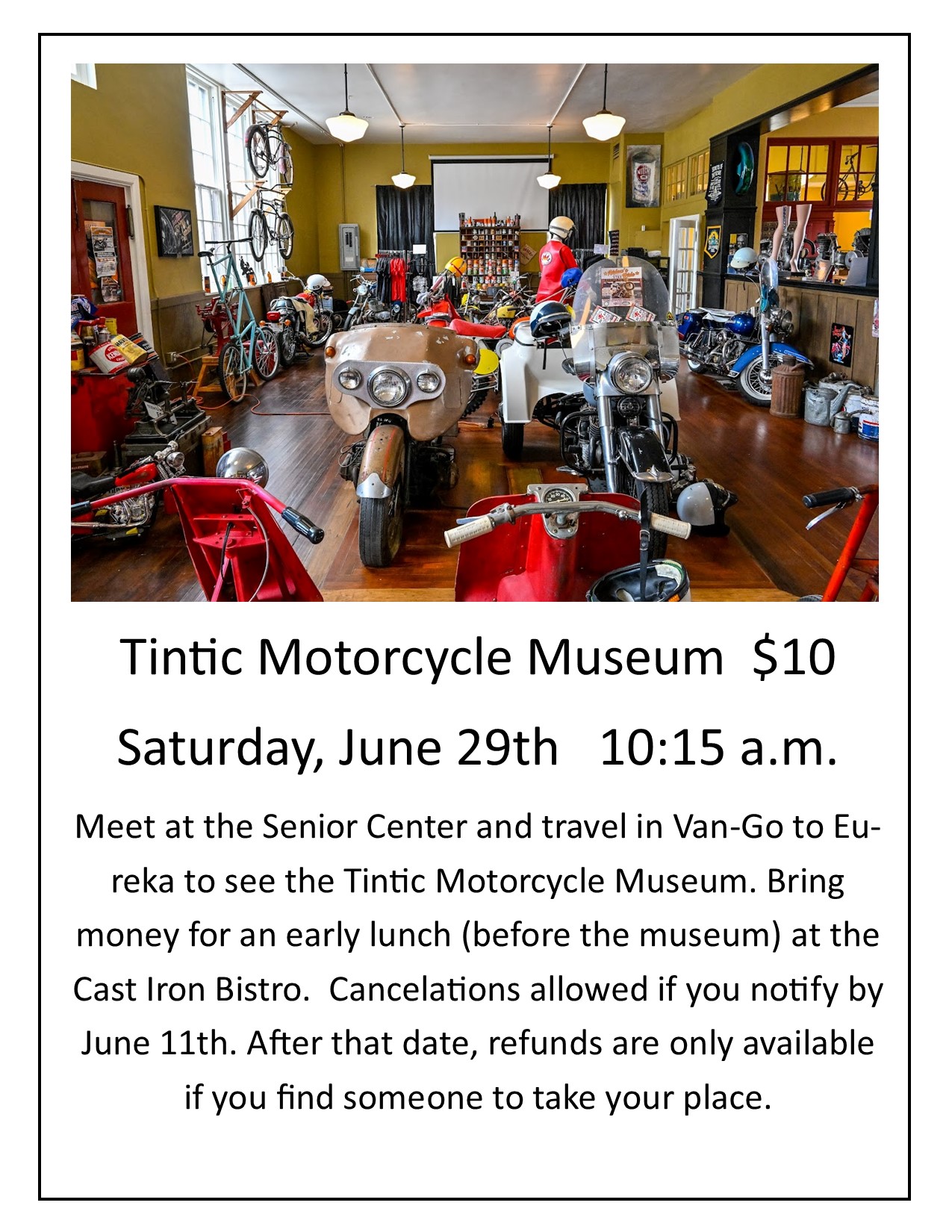 tintic motorcycle museum – Springville Senior Center