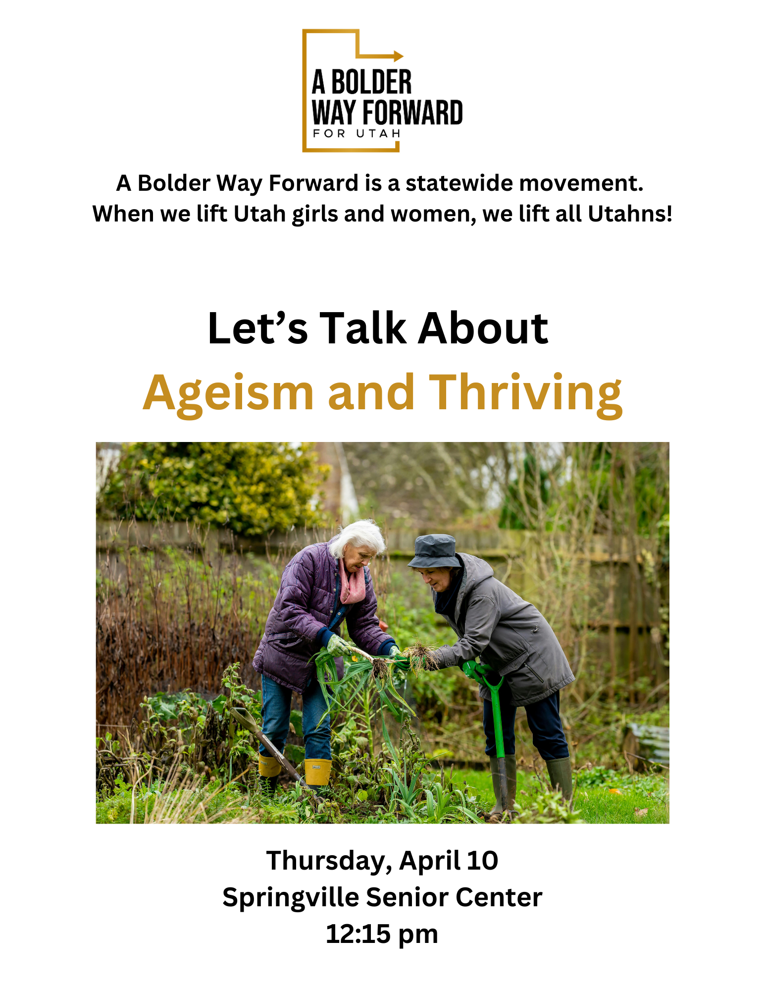 Let’s Talk About Ageism and Thriving!t-2 – Springville Senior Center