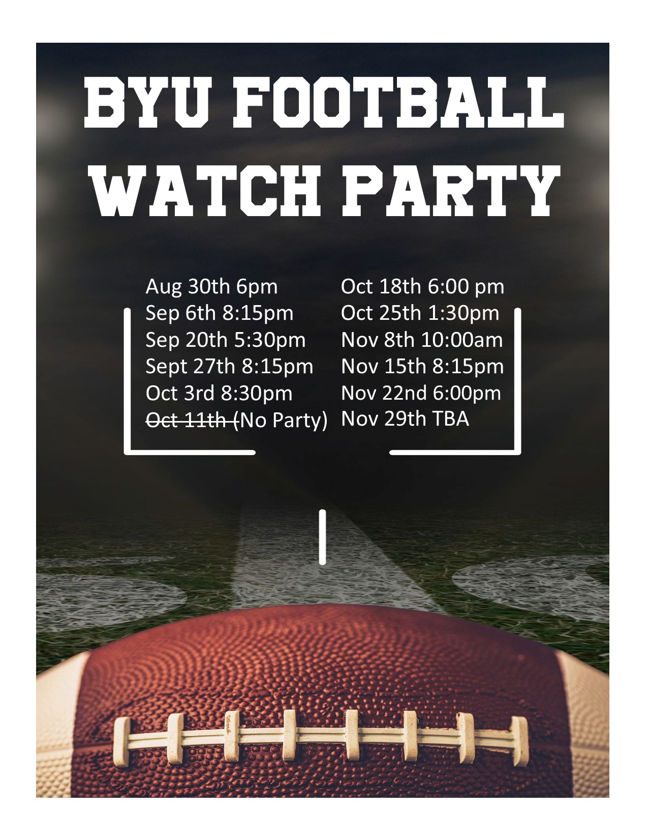 2025-12 byu watch party – Springville Senior Center